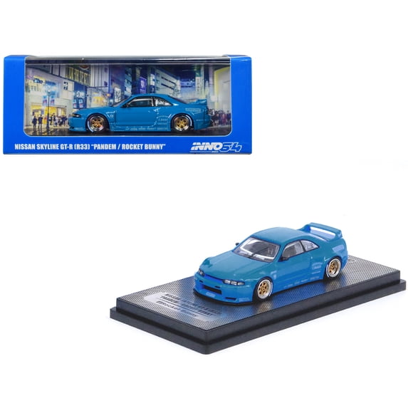 Inno64 Nissan Skyline GT-R (R33) Pandem Rocket Bunny - Blue - Walmart.com