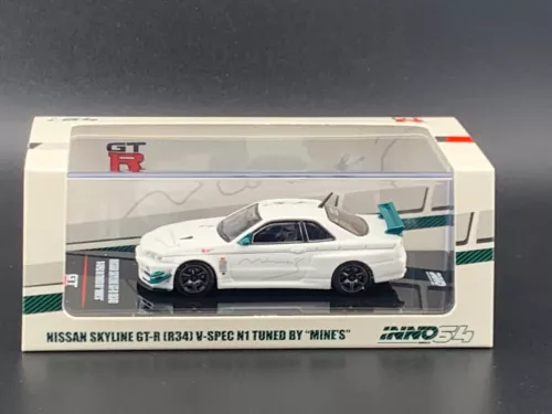 Inno64 Nissan Skyline GT-R R34 V-Spec N1 Tuned By MINE'S 1/64 - Walmart.com