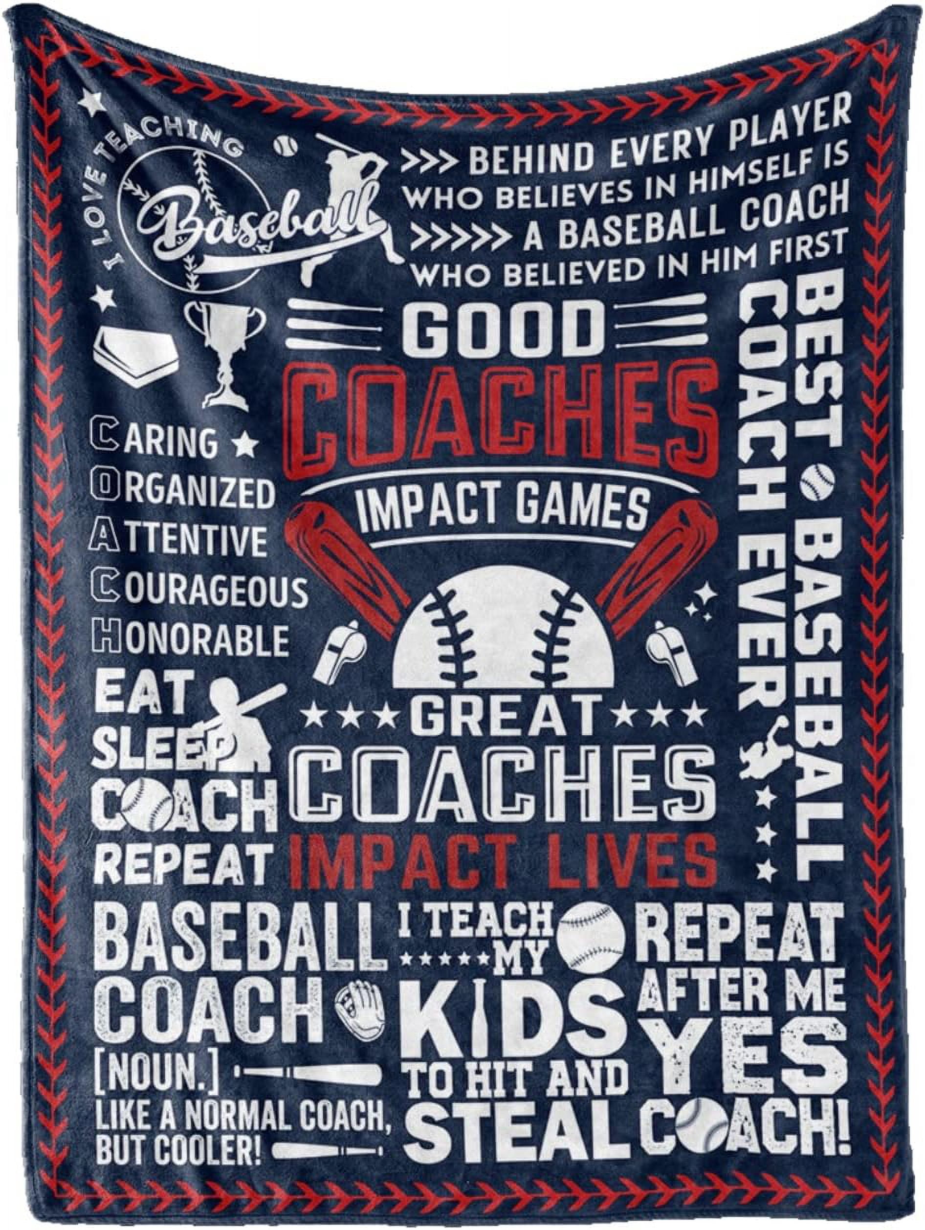 InnoBeta Baseball Coach Gifts Blanket for Men Throw for Teacher Coach ...