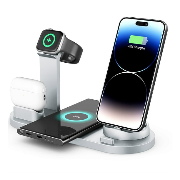 InnoMoon 4 in 1 Wireless Charger Universal for iPhone Android Samsung ...
