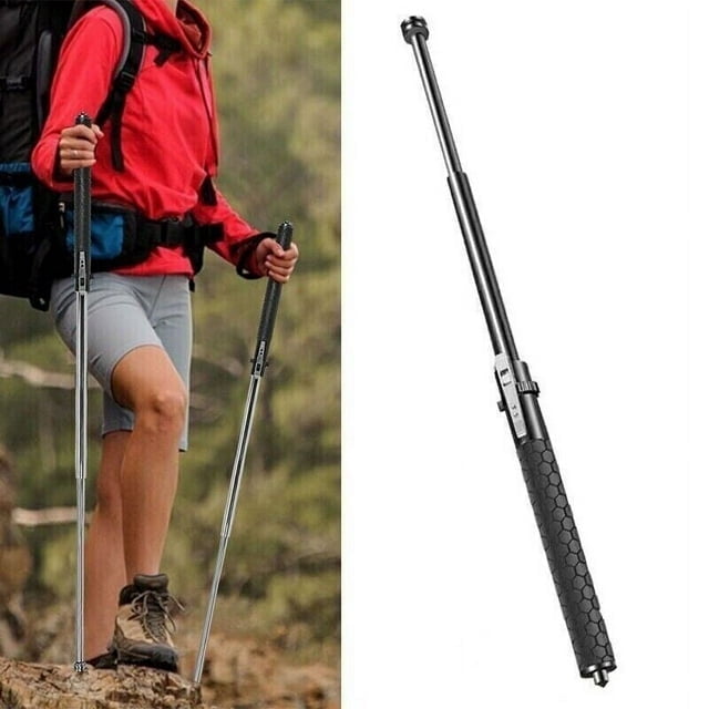 InnoMoon Telescopic Hiking Stick Retractable Trekking Poles Walking Cane - Walmart.com