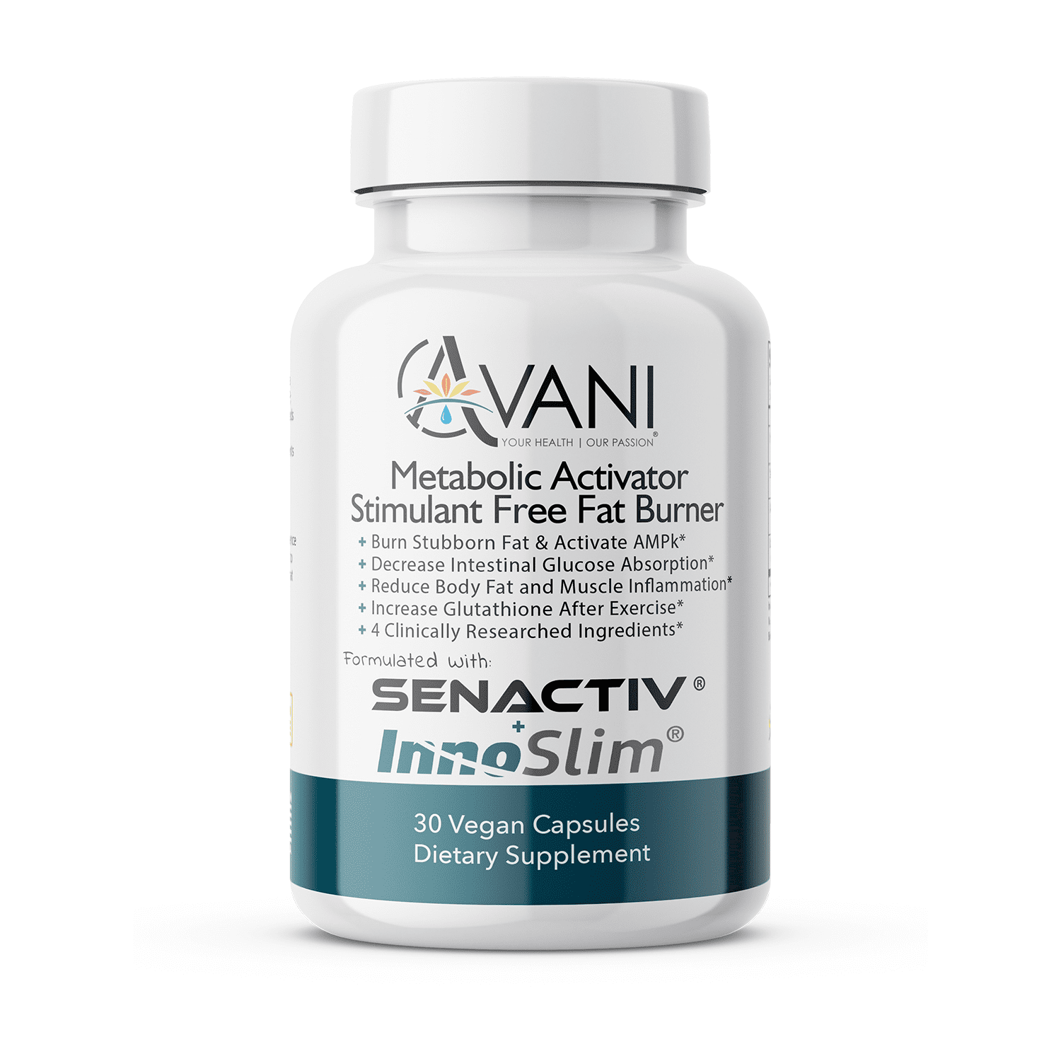 Avani Health - InnoSlim with Senactiv All Natural Plant Base Fat Burner ...