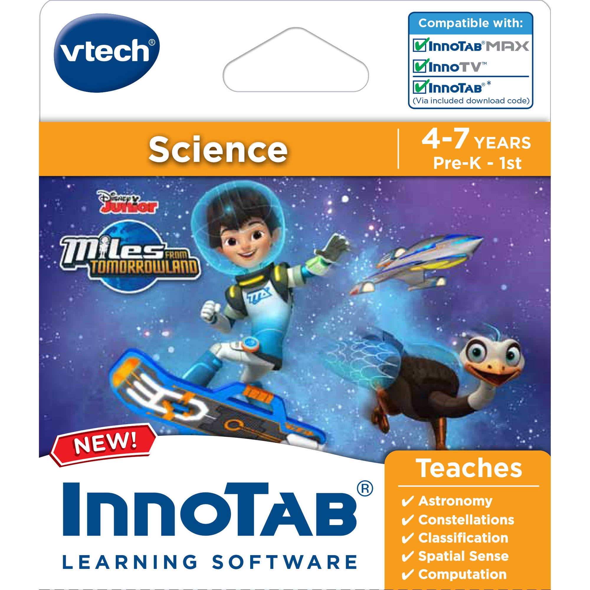 V-Tech InnoTab Miles from Tomorrowland Space Adventure Game for Kids ...