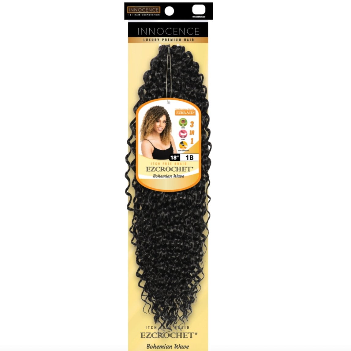 Innocence I & I EZ Bohemian Wave Braid 18", Color T1B/27 - Walmart.com