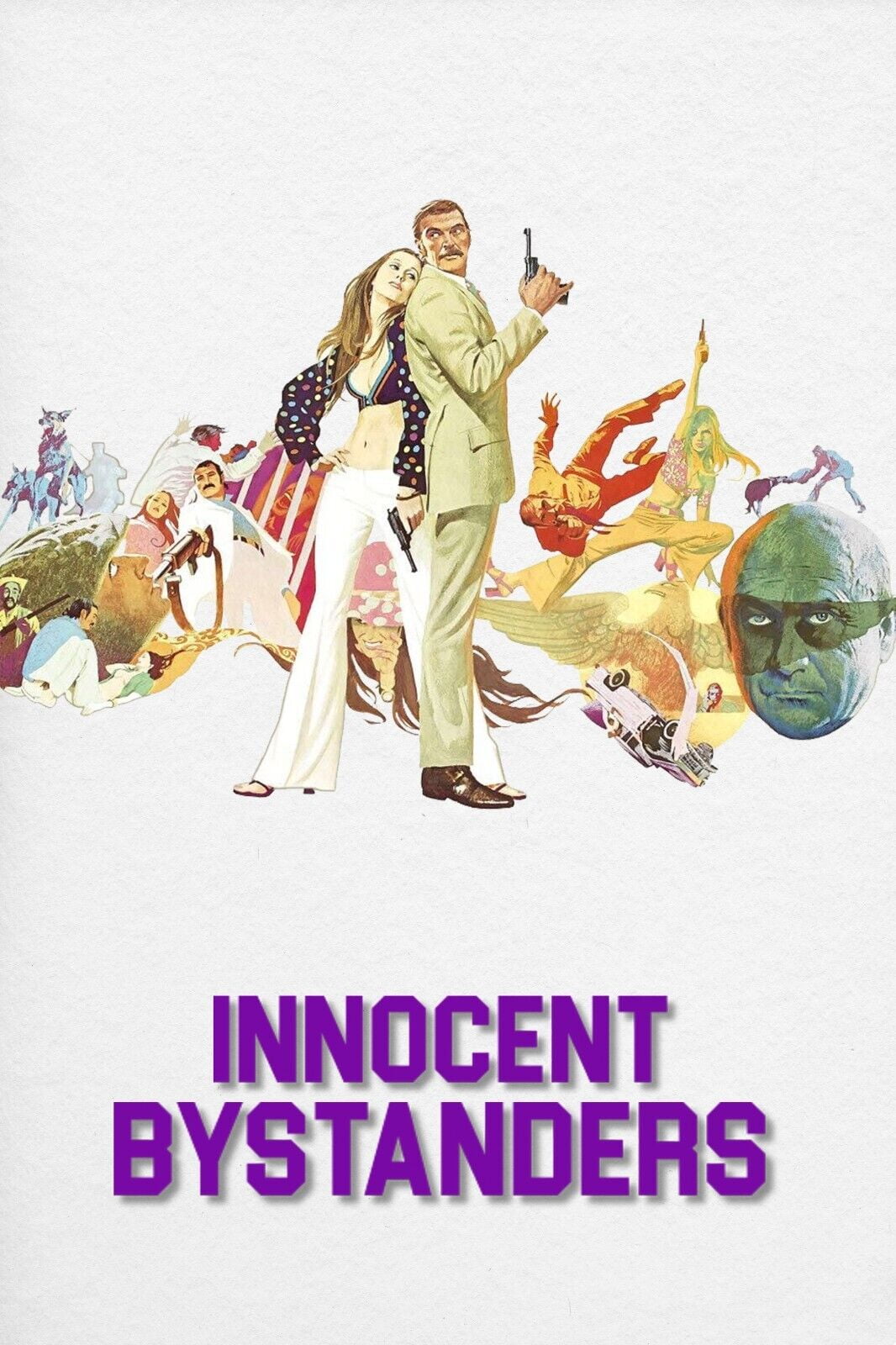 Innocent Bystanders (1972) Poster 24x36 - Retro 70s Action Film Art ...