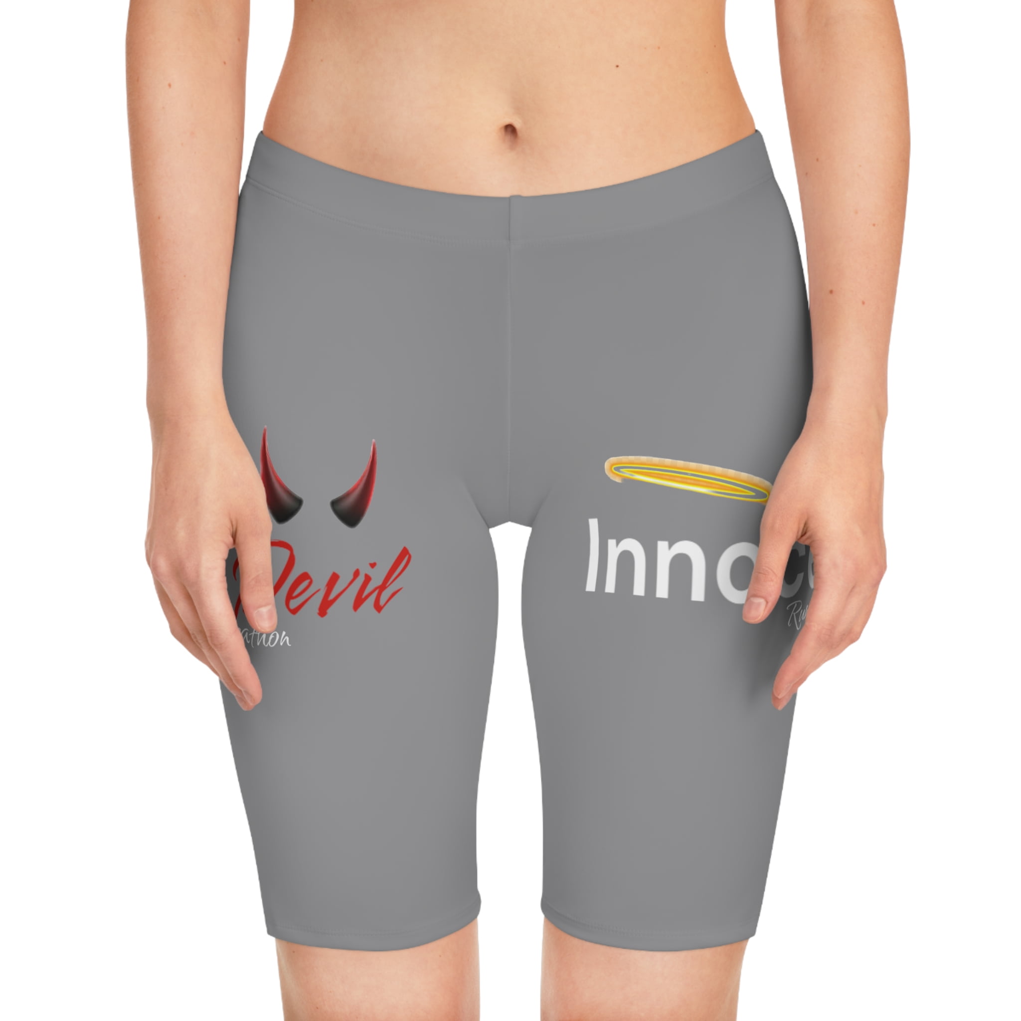 Innocent Devil Women's Grey Bike Shorts - Walmart.com