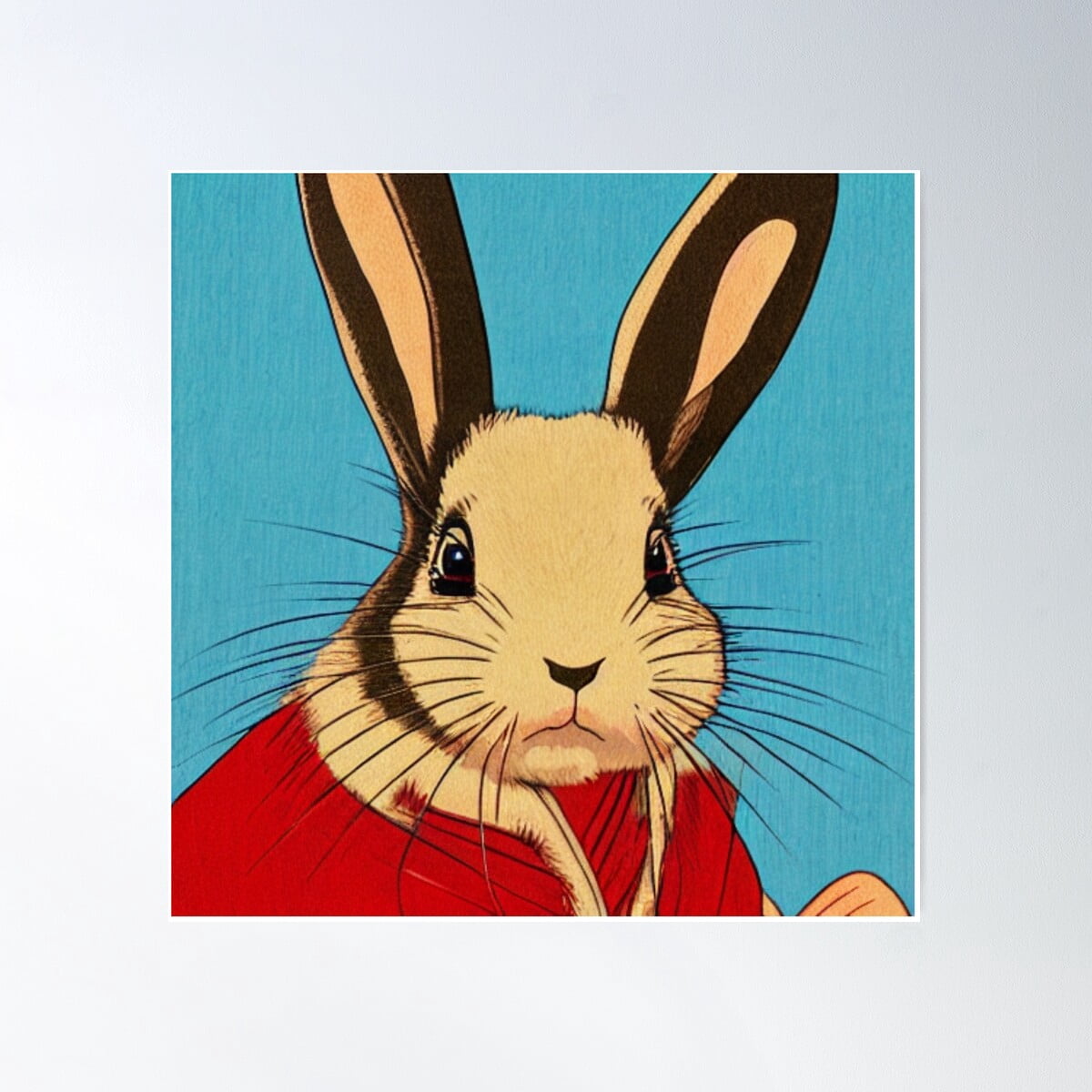 Innocent Looking Cute Easter Bunny Dutch Rabbit In Suit Introverting ...