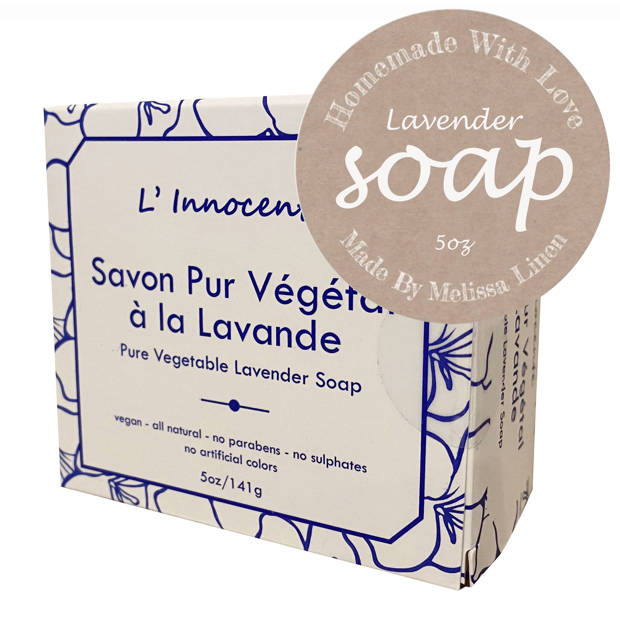 Innocente Handmade, Natural Bath & Hand Soap Bars, 6-Piece, Scented ...