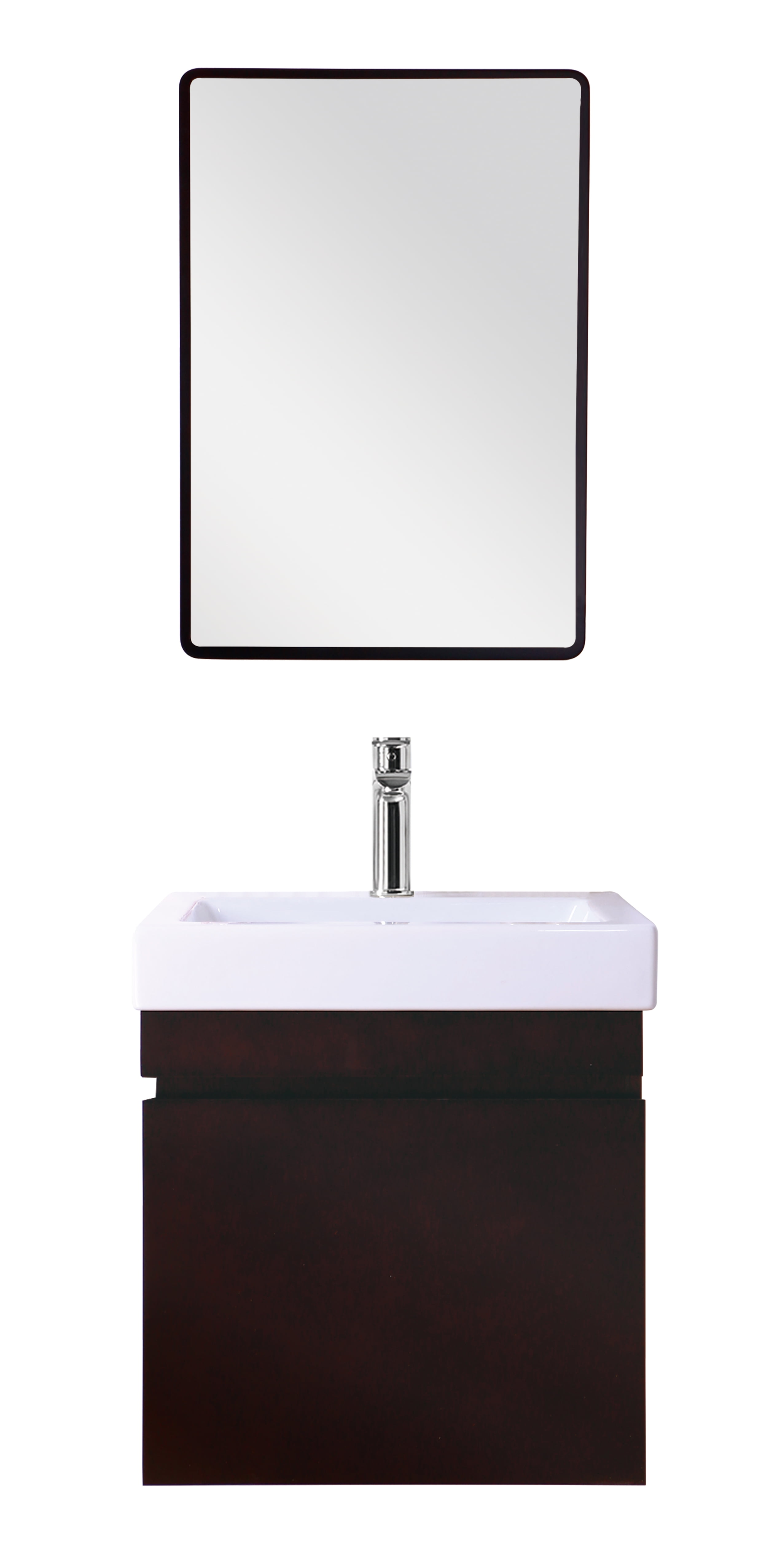 Innoci-USA Anacapa 22" Wall Hung Vanity set with Ceramic Top and ...