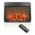 Innoflame 23" Electric Fireplace Insert with Remote & Timer, Log Set ...