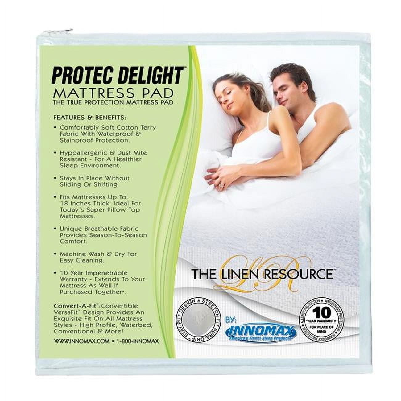 Innomax Protec Delight True Protection Mattress Pad, California King ...
