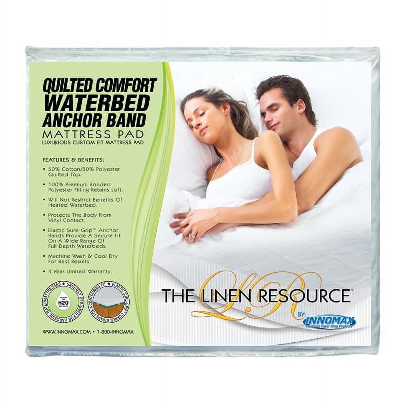 Innomax Super Single Size Quilted Comfort Waterbed Protector, Cotton ...