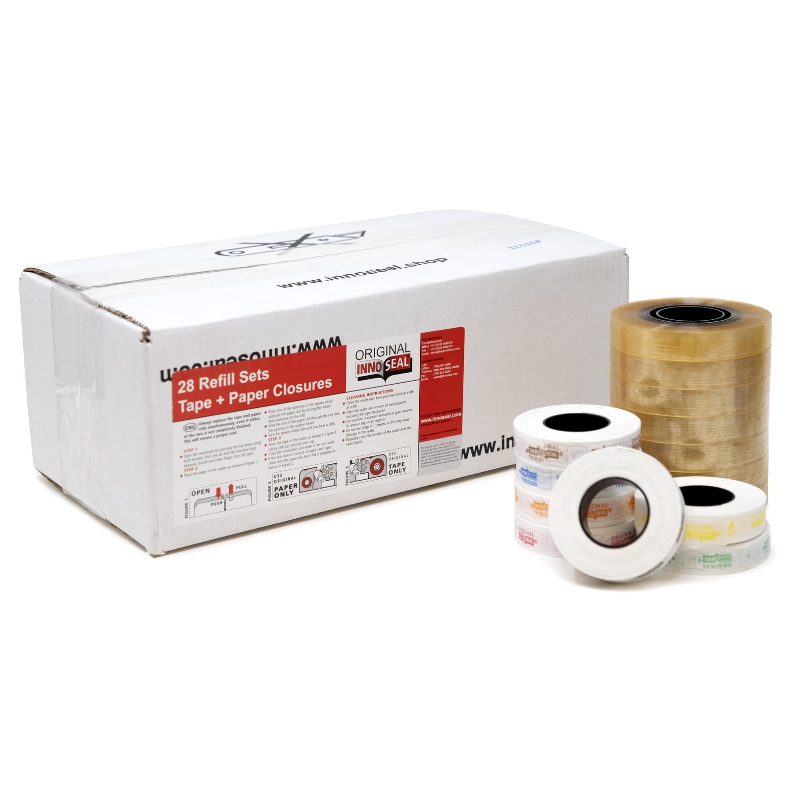 Innoseal 15945 7-Day Multi Color Refill Tape & Paper Seals 7 Sleeve Set ...