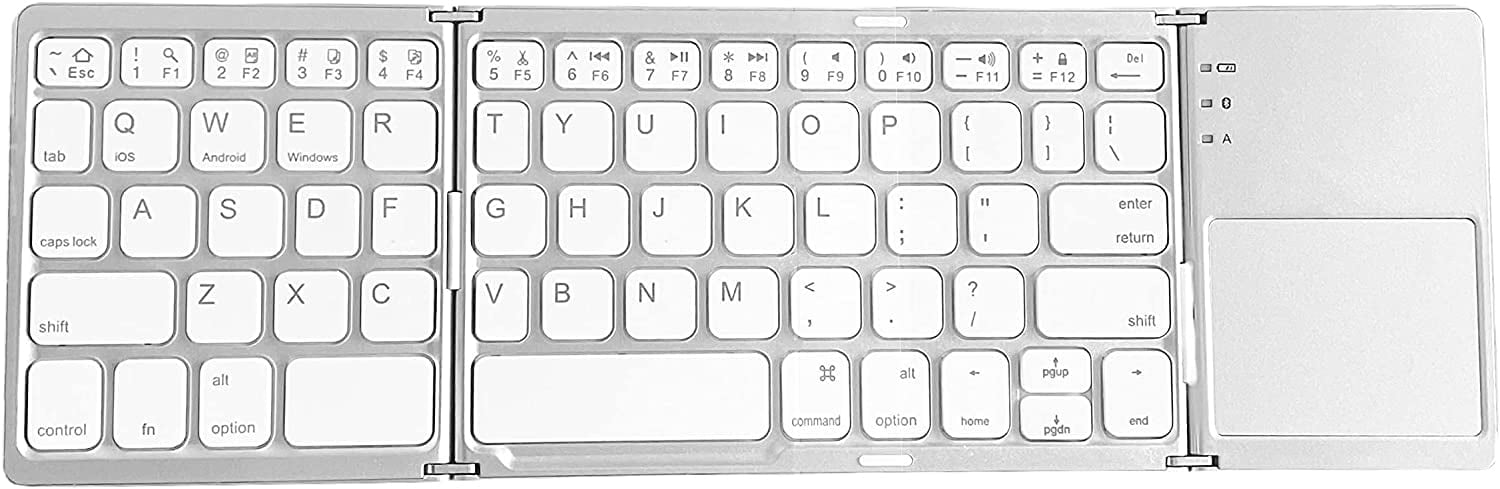 Innotech Foldable Bluetooth Keyboard with Touchpad Portable Wireless ...