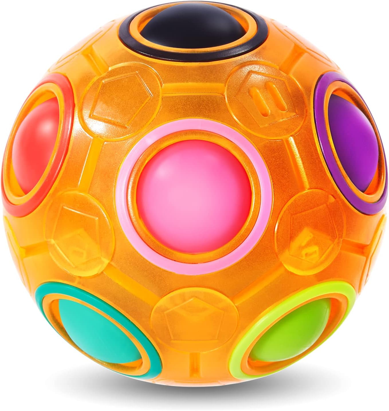 Innotech SC Magic Rainbow Puzzle Football – Fidget Ball Brain Teaser ...
