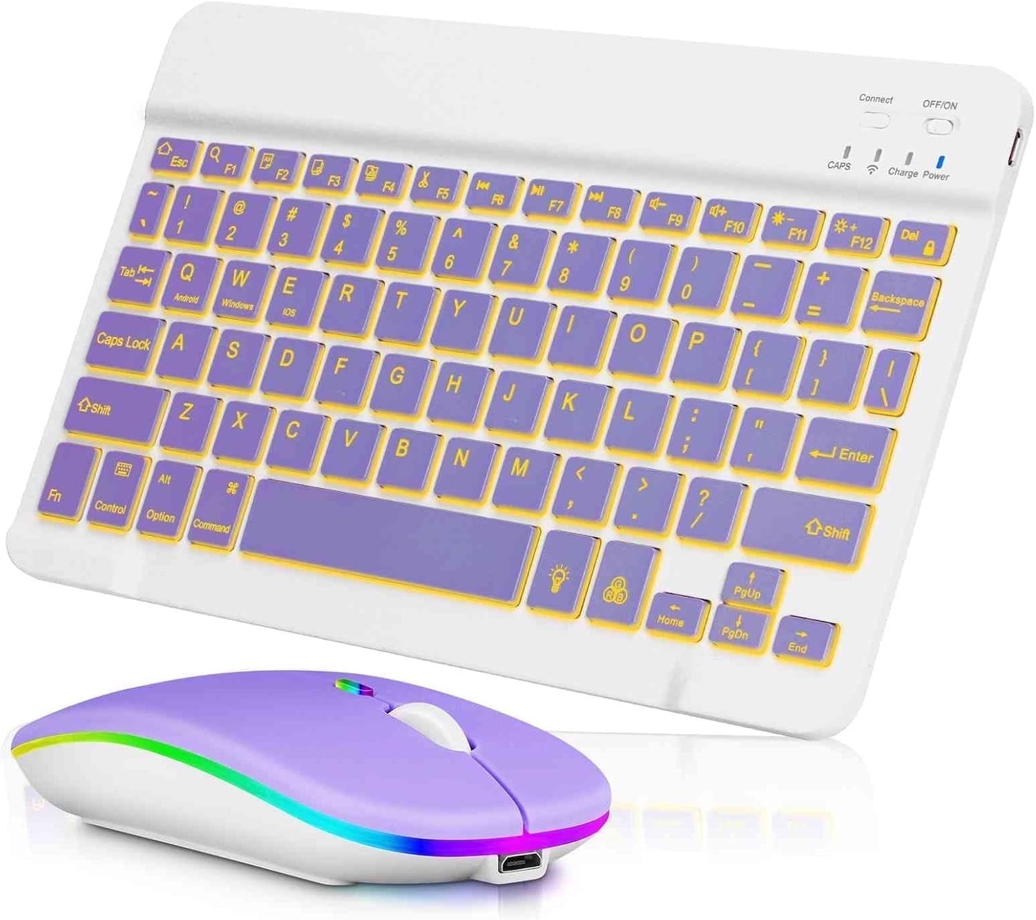 Innotech SC Rechargeable Bluetooth Keyboard and Mouse Combo-7-Color ...