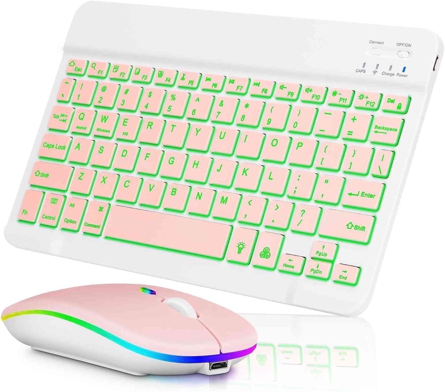 Innotech SC Rechargeable Bluetooth Keyboard and Mouse Combo-7-Color ...