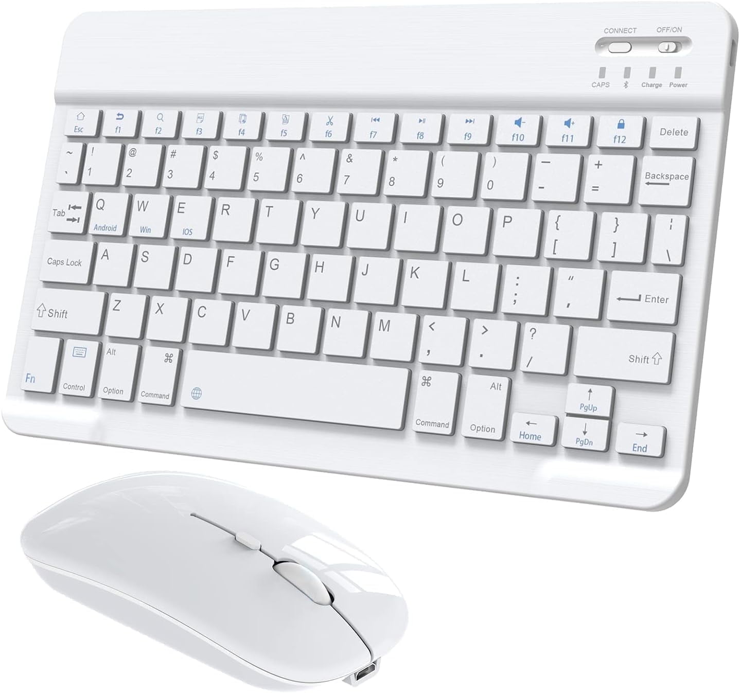 Innotech SC Rechargeable Bluetooth Keyboard and Mouse Combo Ultra-Slim Portable Compact Wireless ...