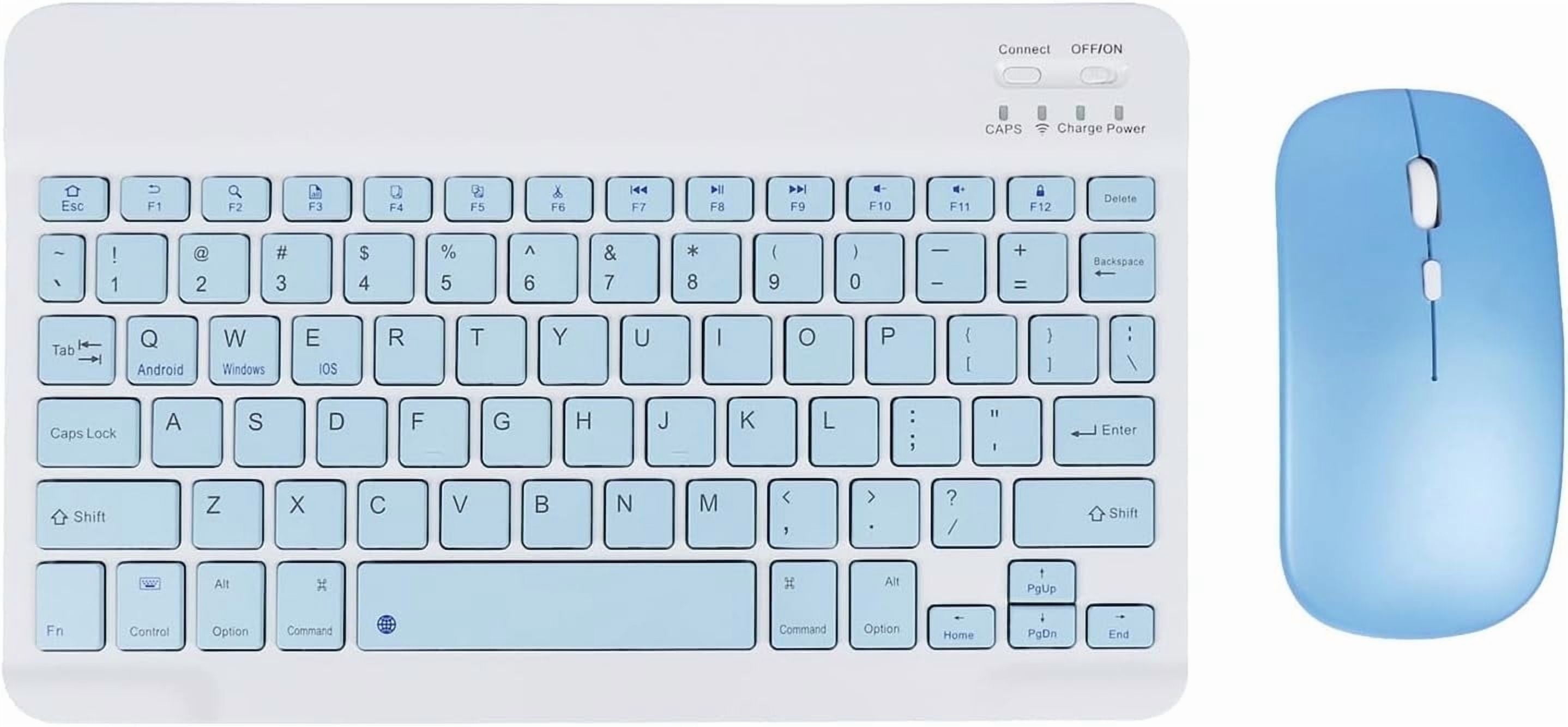 Innotech SC Rechargeable Bluetooth Keyboard and Mouse Combo Ultra-Slim ...