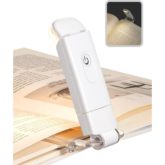 Innotech USB Rechargeable Book Light, Warm White, Brightness Adjustable ...