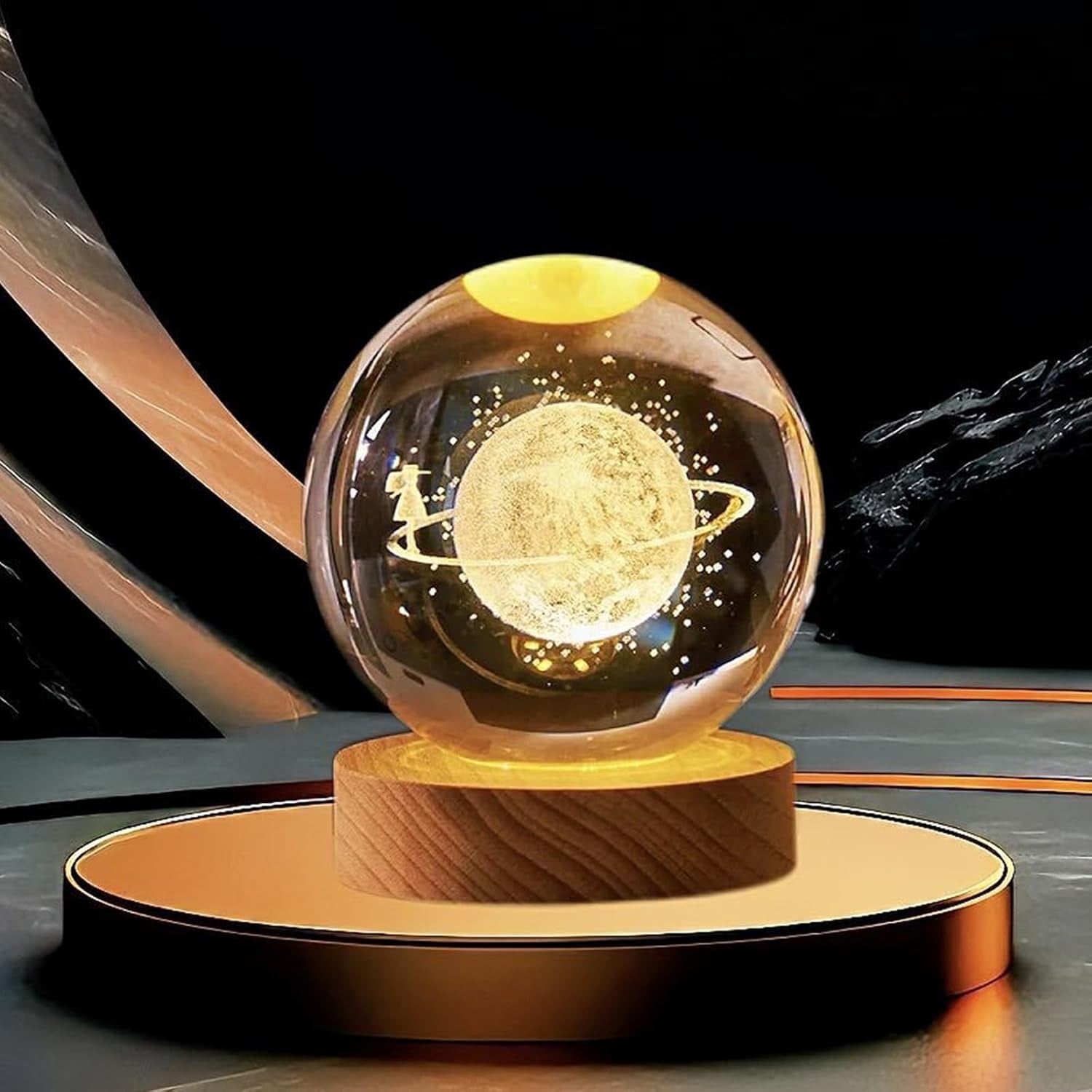 InnotechSC 3D Comet Crystal Ball 60mm Universe Gifts with Laser ...