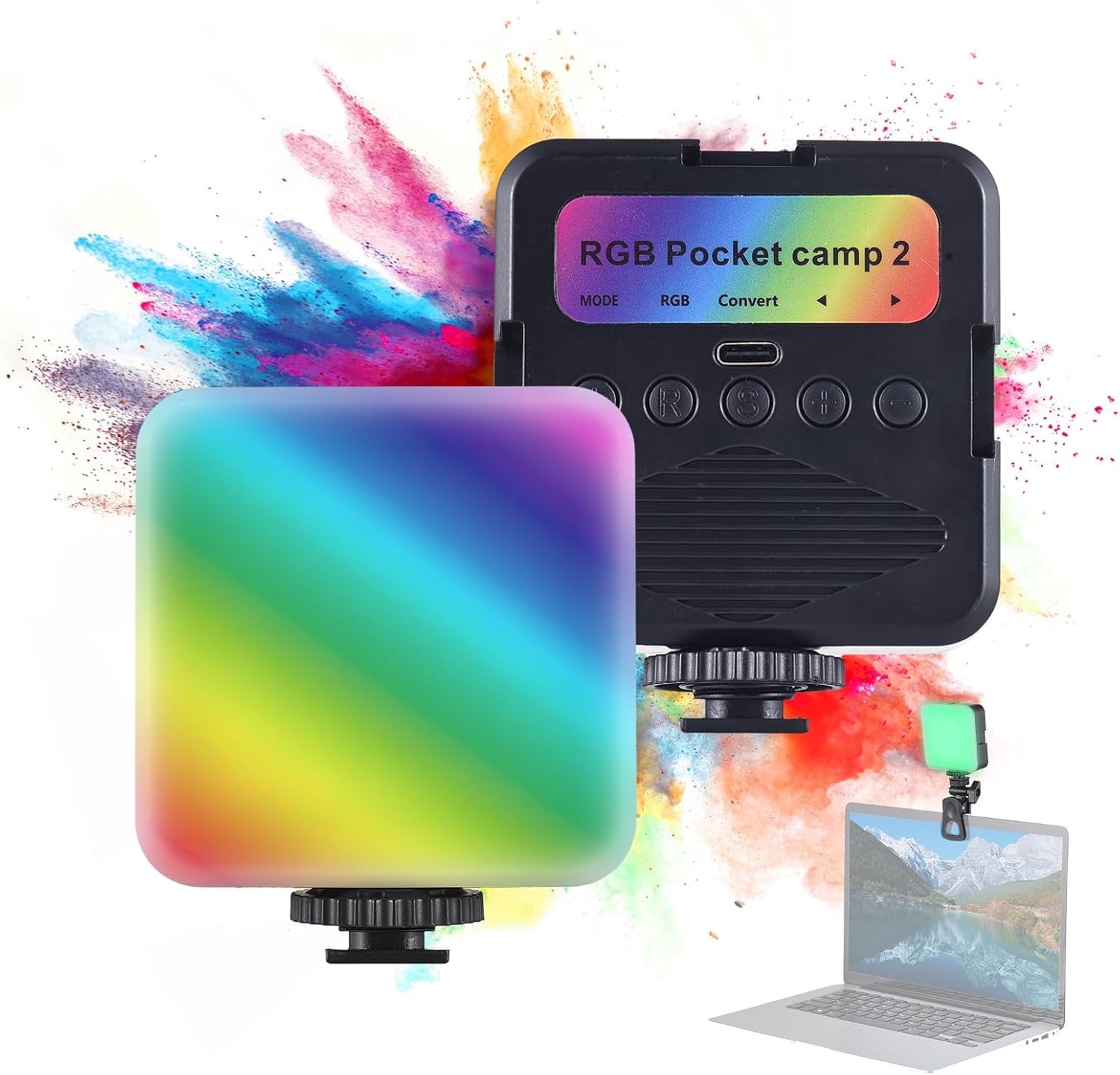 InnotechSC Pocket RGB Video Light LED Fill Light 3500K-6500K Dimmable ...