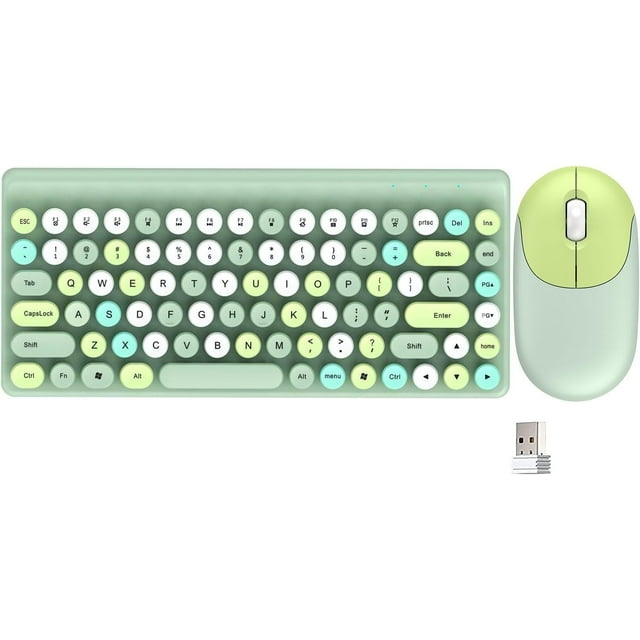 InnotechSC Wireless Keyboard and Mouse Combo, 104 Keys Full-Sized 2.4 ...
