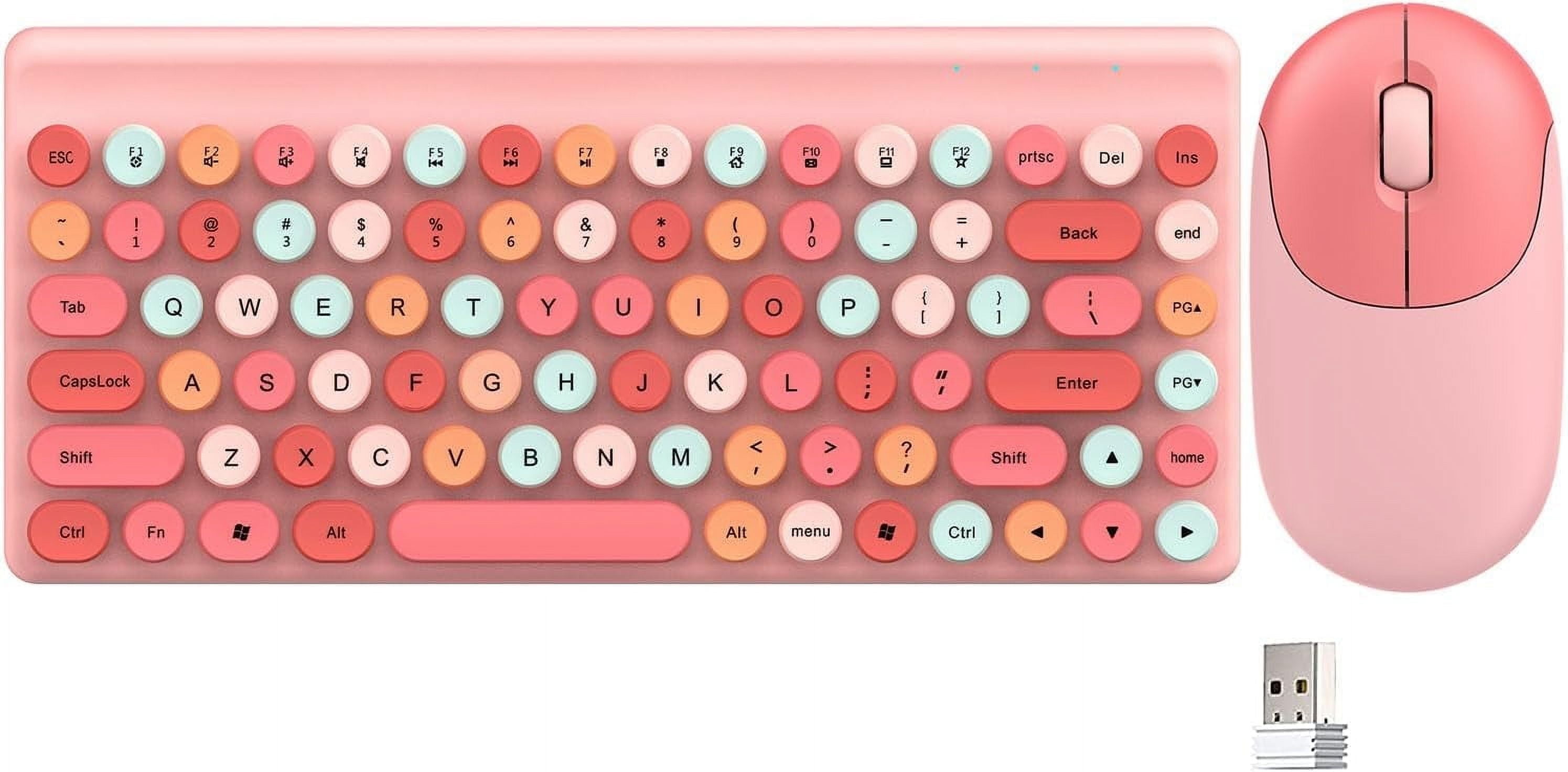 InnotechSC Wireless Keyboard and Mouse Combo, 104 Keys Full-Sized 2.4 ...