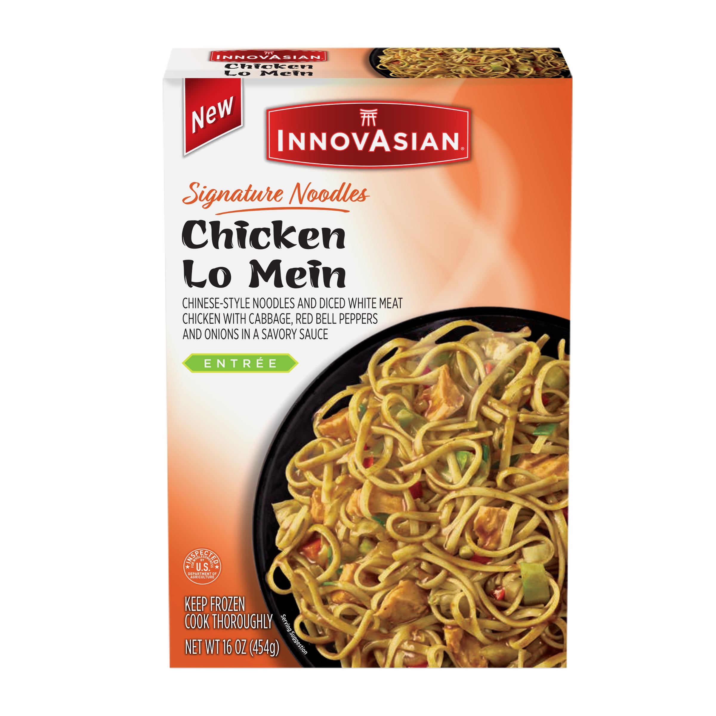 Peanut Free? InnovAsian Chicken Lo Mein, 16 oz (Frozen Meal) | Spoonful