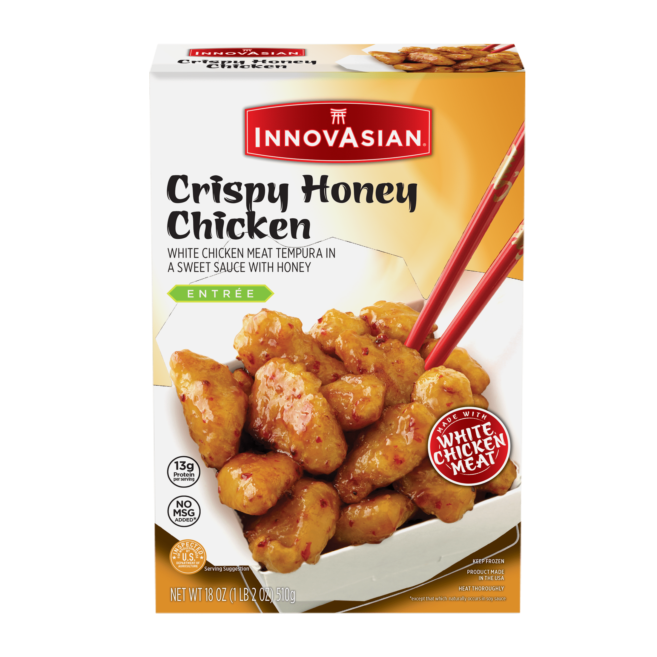 InnovAsian Crispy Honey Chicken, 18 oz (Frozen Meal) - Walmart.com