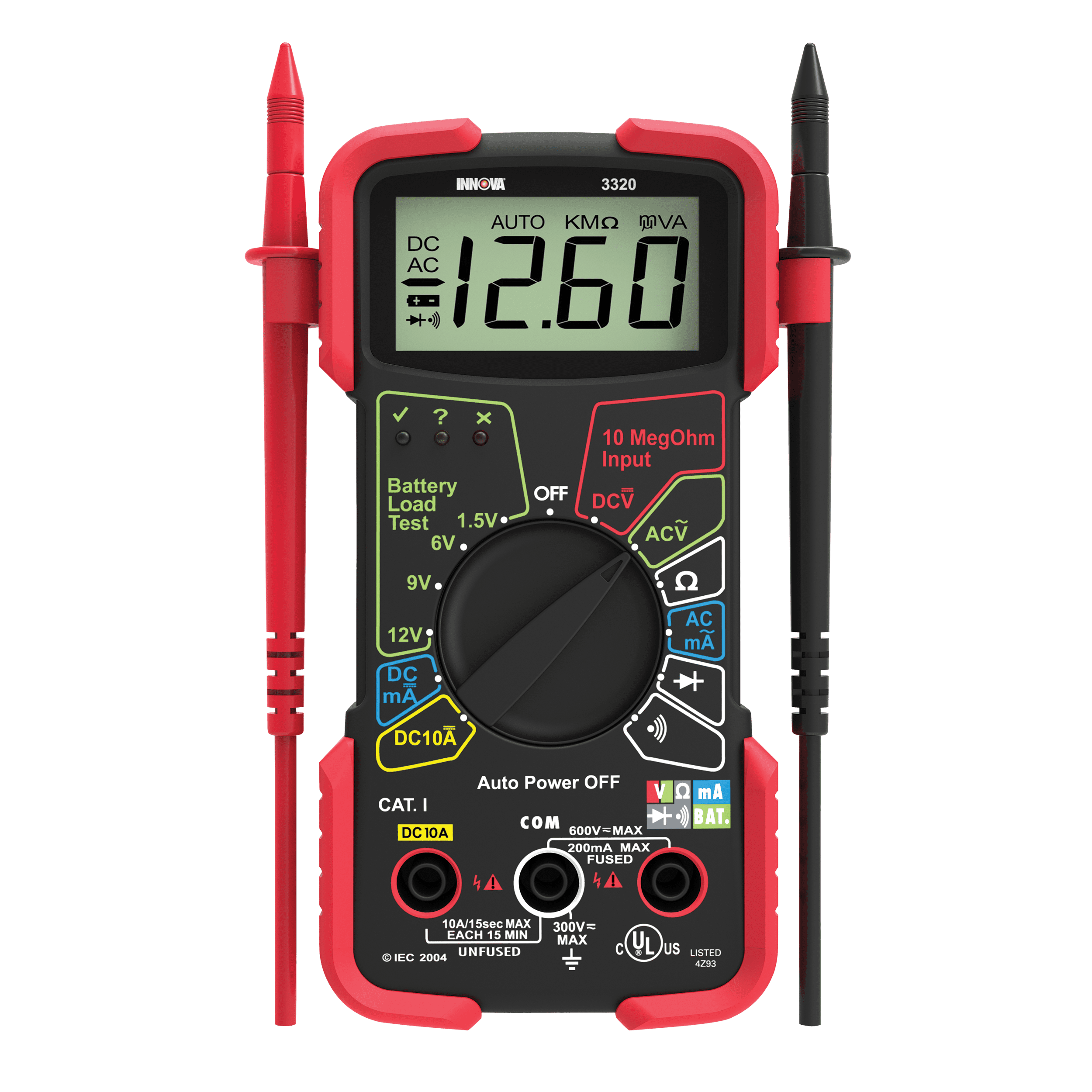 Innova 3320 Auto-Ranging Plus Digital Multimeter - Walmart.com