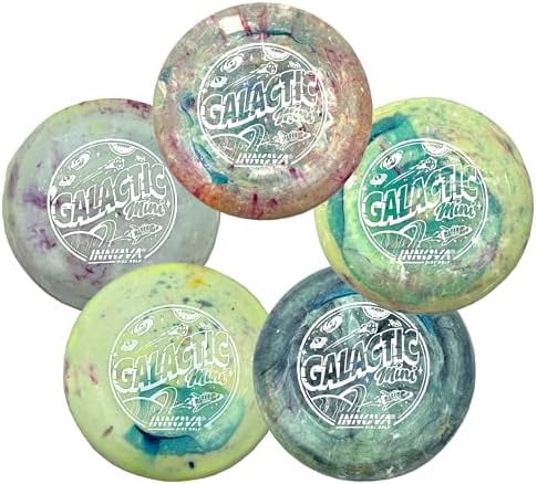 Innova Discs Galactic Mini 5 Pack – Swirly Mini Markers for Disc Golf ...