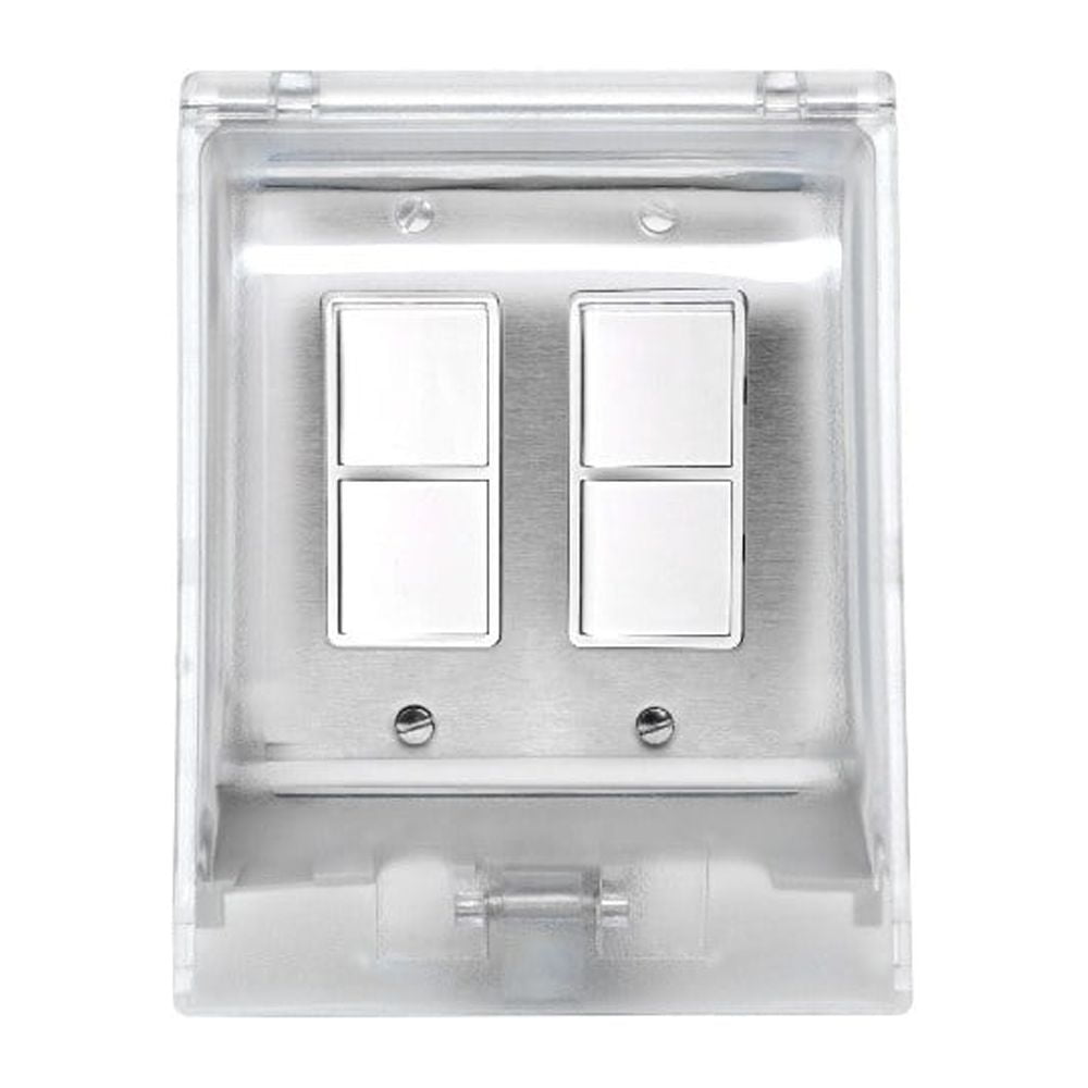 EFDWWPS-Eurofase Heating-Dual Duplex Switch Weatherproof Flush Mount ...