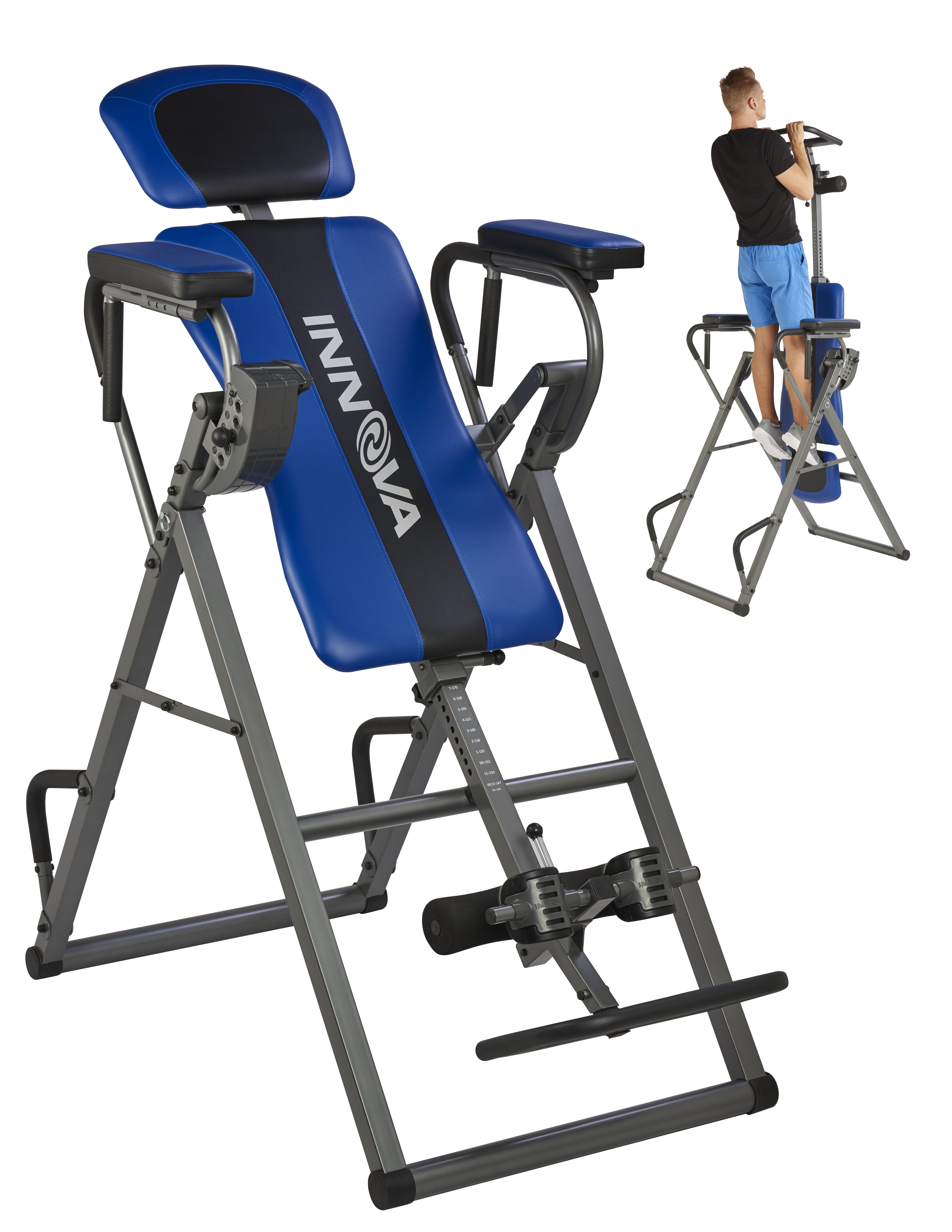 Innova ITP1000 12-in-1 Inversion Table with Power Tower Workout Station ...