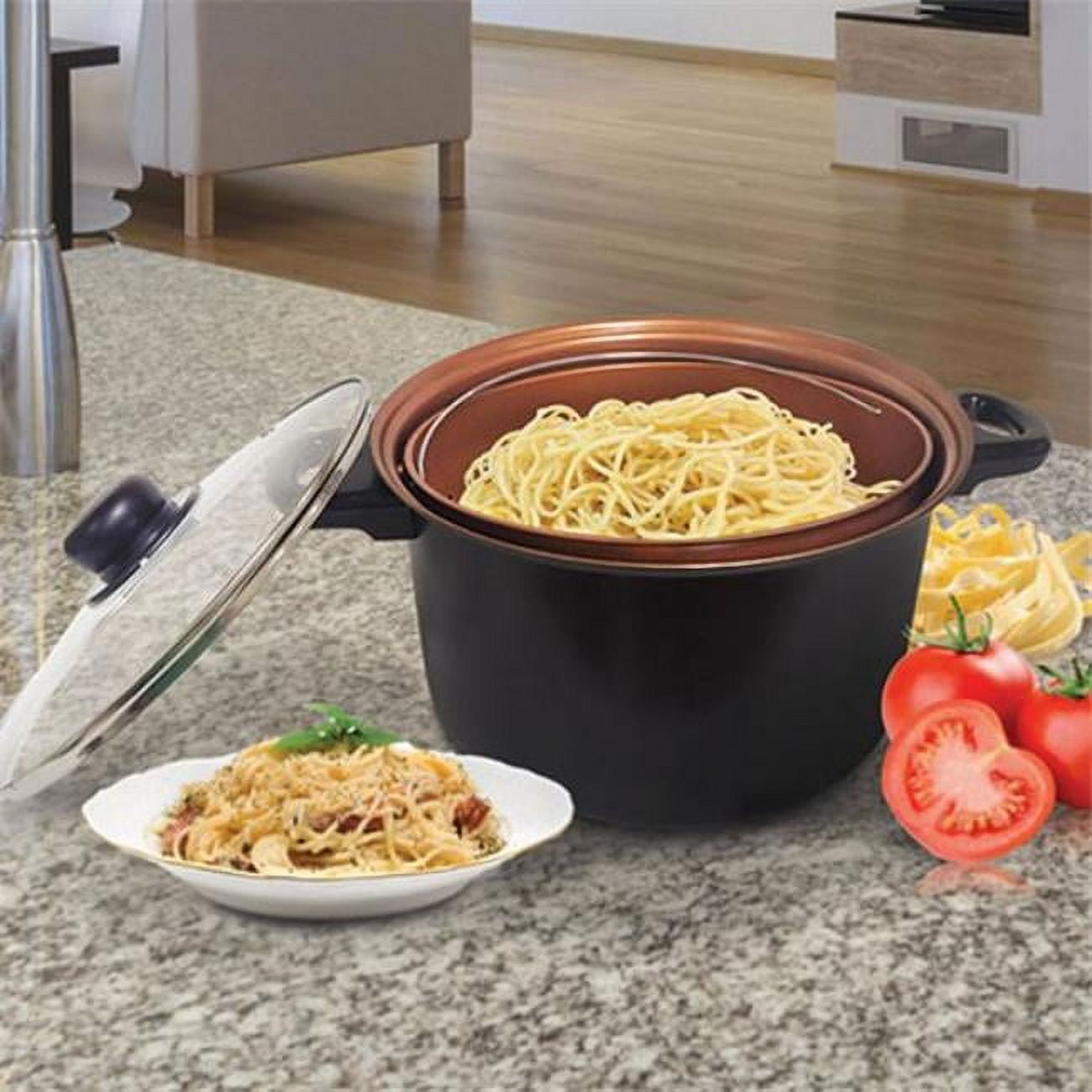 Innova Imports II-425 Copper Cooking Pot with Built-in Strainer, Pack ...