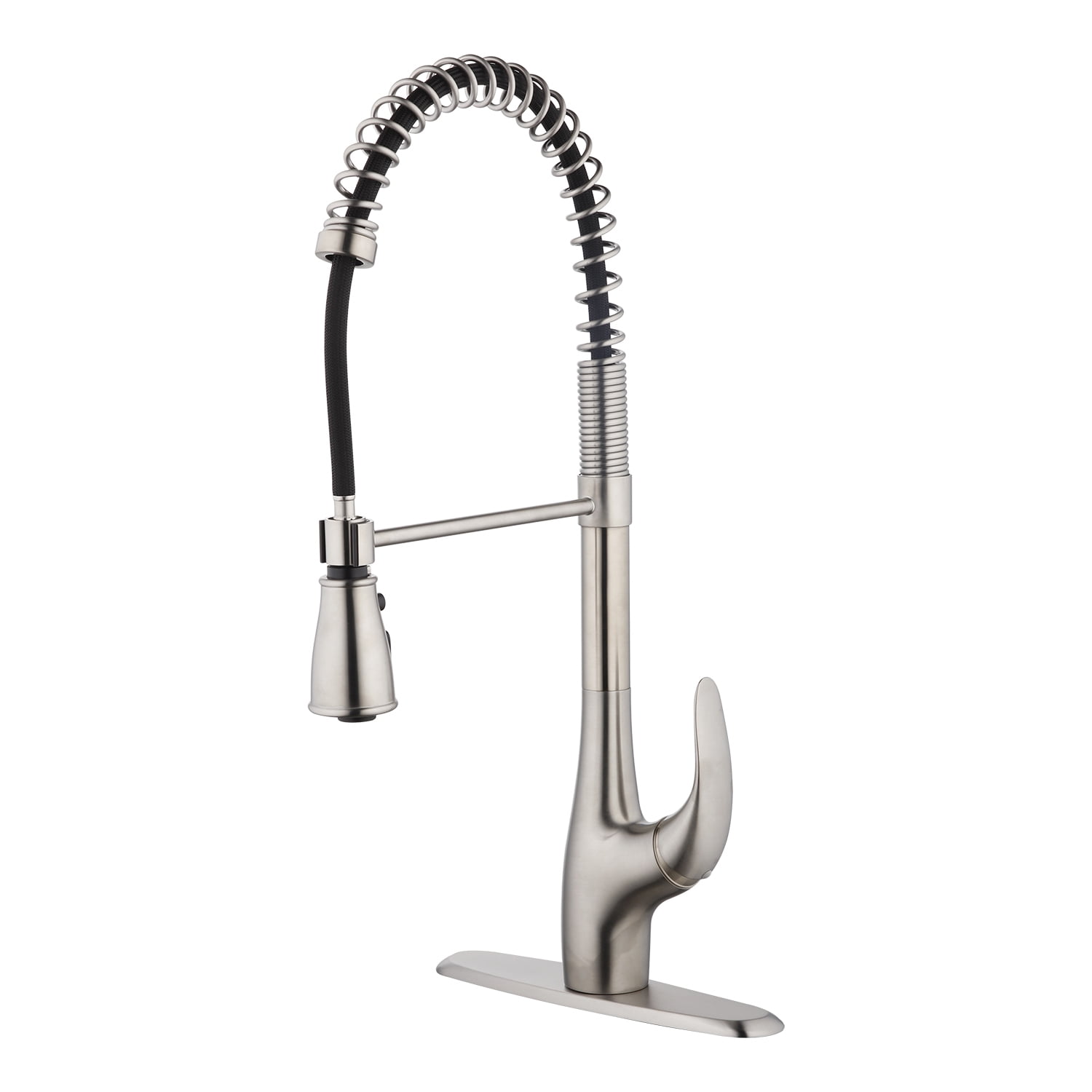 Innova Sapphire One Handle Stainless Steel Pull-Down Kitchen Faucet ...