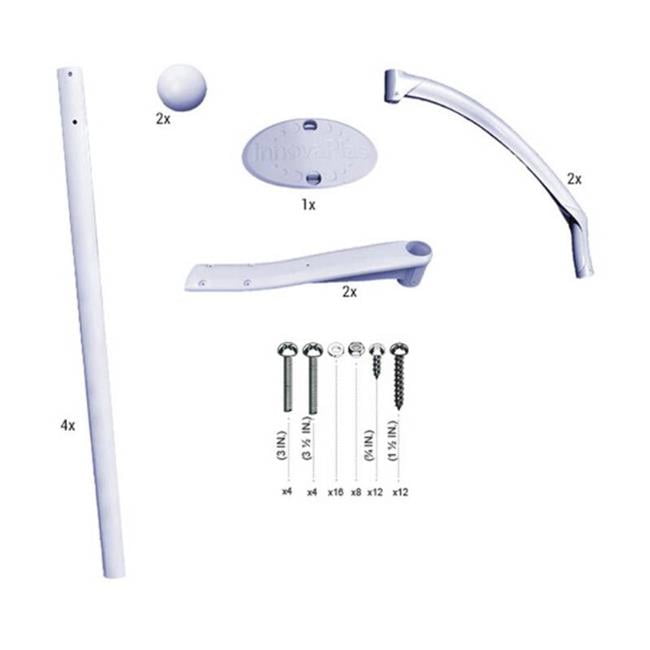 Innovaplas LU5ES5174SS 5445 Stainless Steel Handrail & Hardware Kit ...