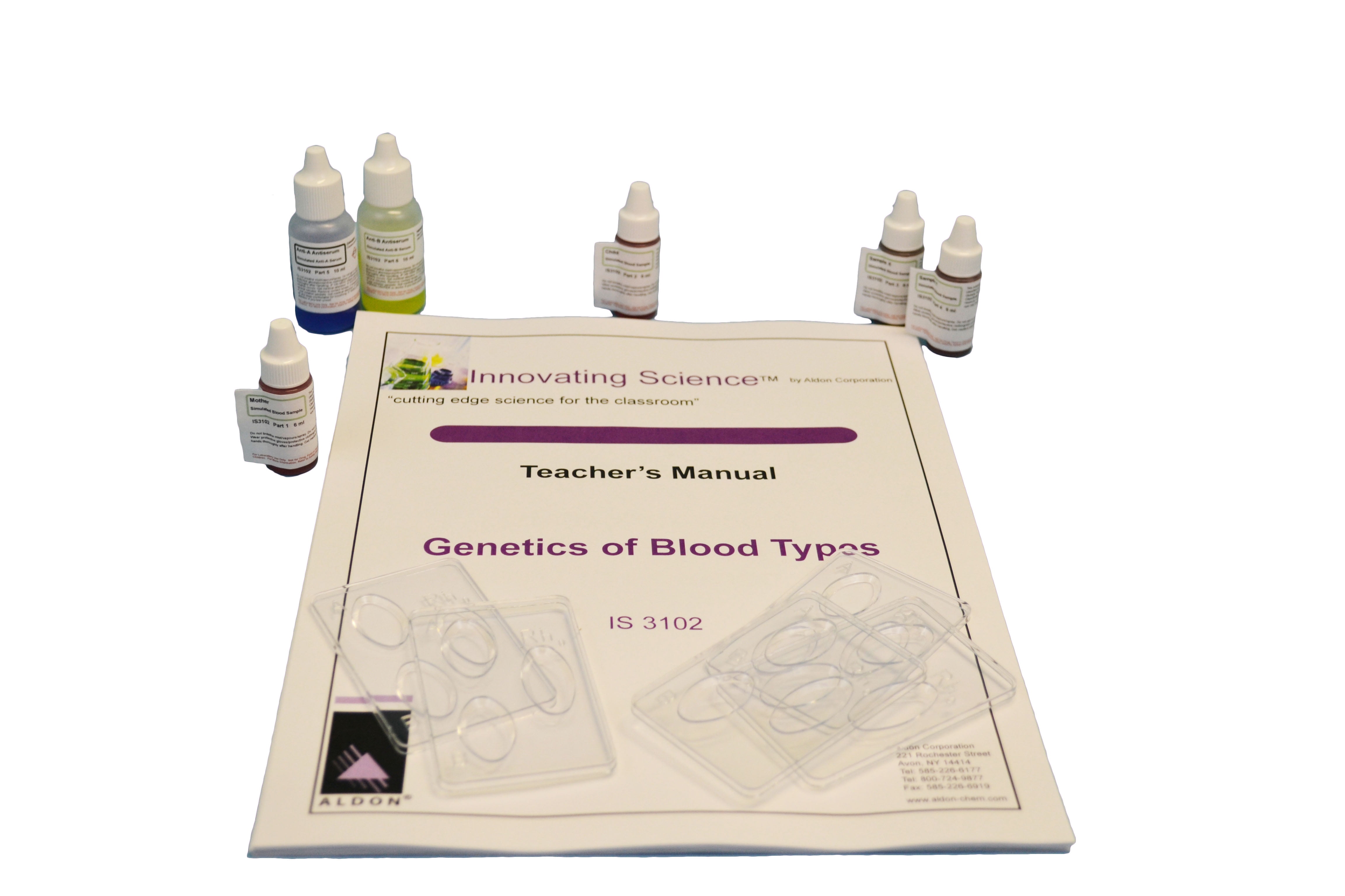 Innovating Science Genetics of Blood Types Kit IS3102 (Simulated Blood ...