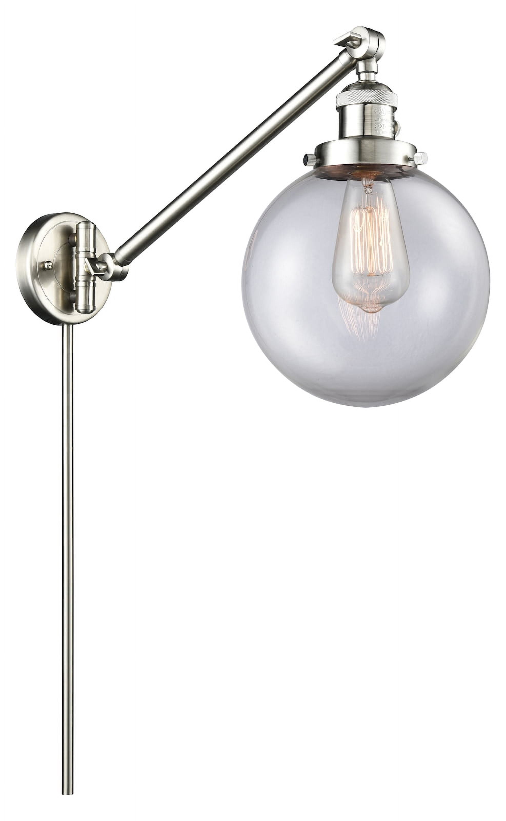 Innovations 1-LT LED Beacon 25" Swing Arm - Brushed Satin Nickel - 237 ...
