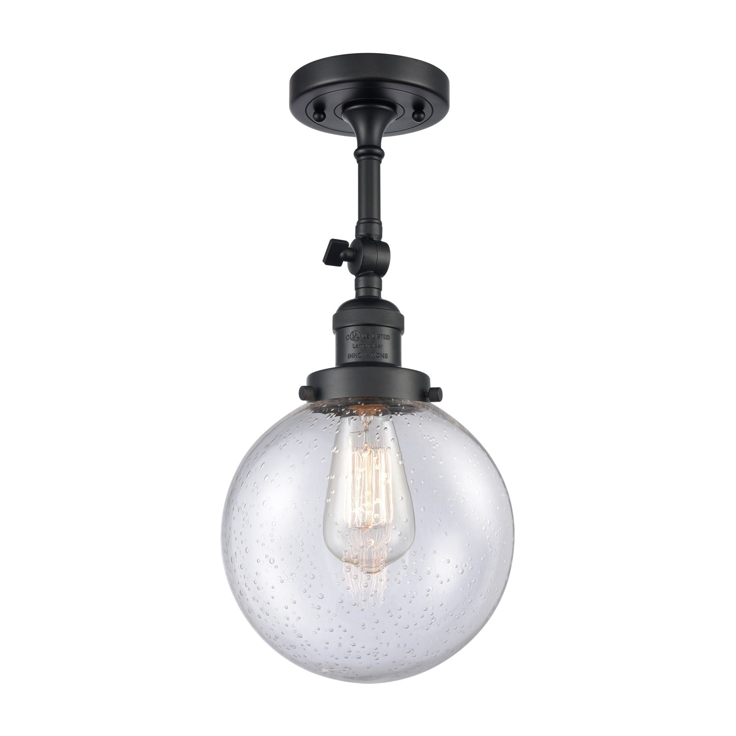 Innovations Lighting 201F-8 Beacon Beacon 1 Light 8" Wide Semi-Flush ...