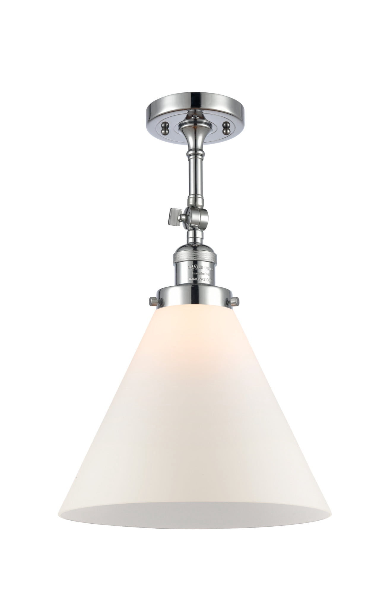 Innovations Lighting 201F X-Large Cone X-Large Cone 12" Wide Semi-Flush ...