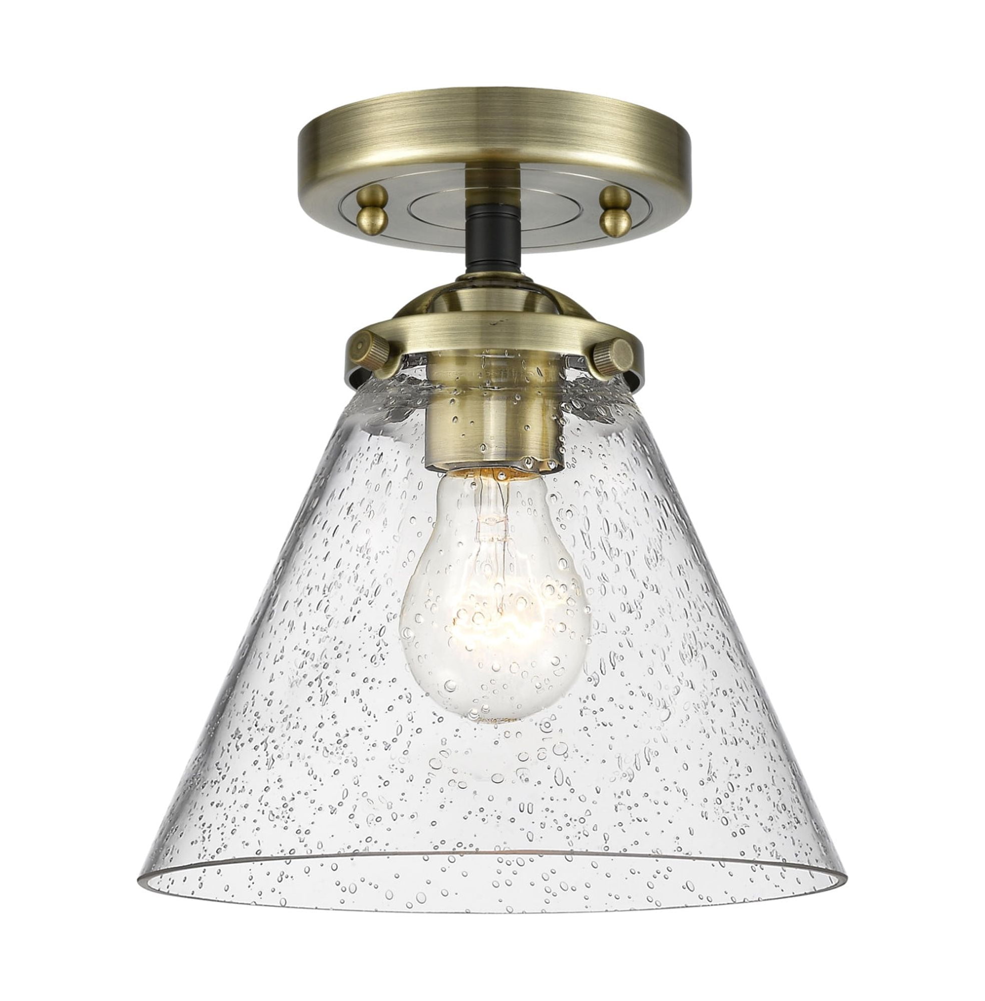 Innovations Lighting 284 Large Cone Large Cone 8" Wide Semi-Flush ...