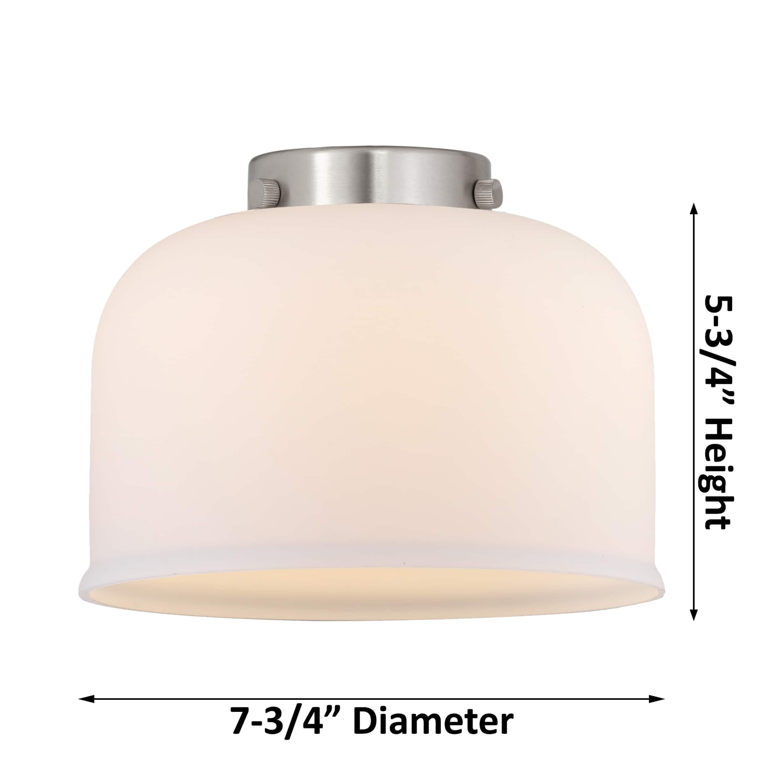 Innovations Lighting 288-1C-10-8 Bell Semi-Flush Bell 8" Wide Semi ...