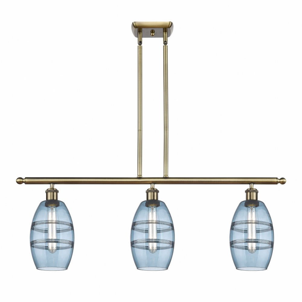 516-3I-AB-G557-6BL-Innovations Lighting-Vaz - 3 Light Stem Hung Island ...