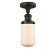 Innovations Lighting 517-1Ch Dover Dover 5" Wide Semi-Flush Ceiling ...