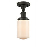 Innovations Lighting 517-1Ch Dover Dover 5" Wide Semi-Flush Ceiling ...
