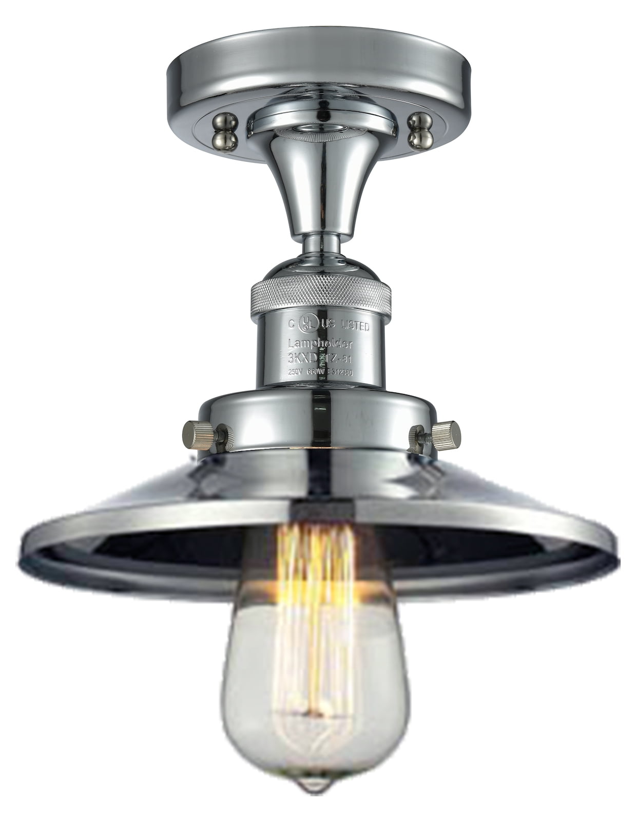 Innovations Lighting 517-1Ch Railroad Railroad 7" Wide Semi-Flush ...