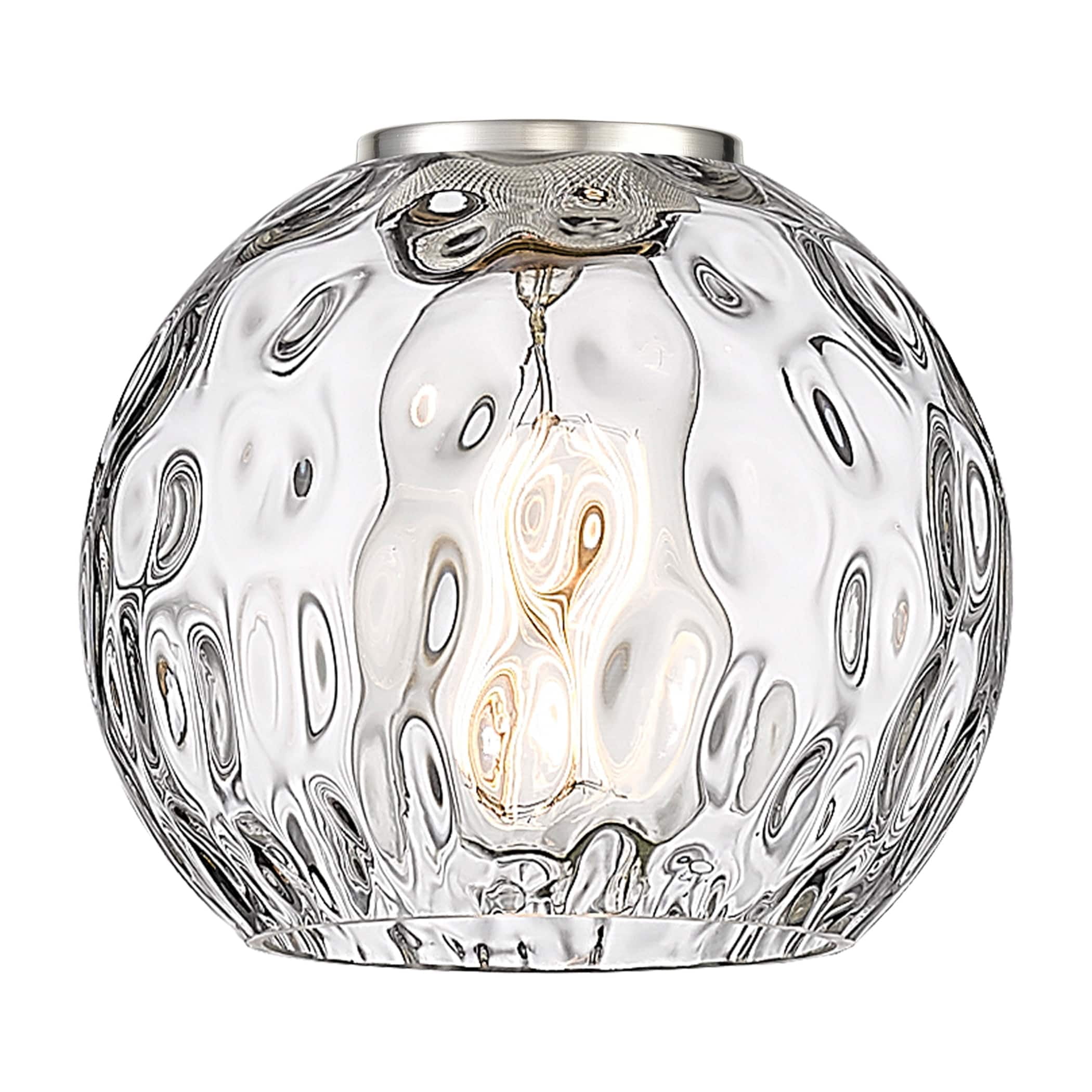 Innovations Lighting Athens Water Glass - 1 Light 6" Semi-Flush Mount ...