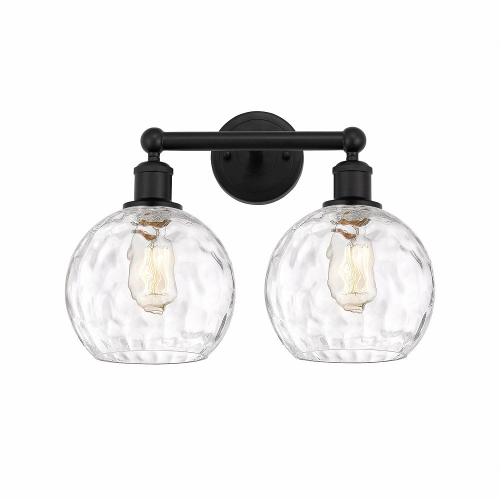 Innovations Lighting - Athens Water Glass - 2 Light Bath Vanity In ...