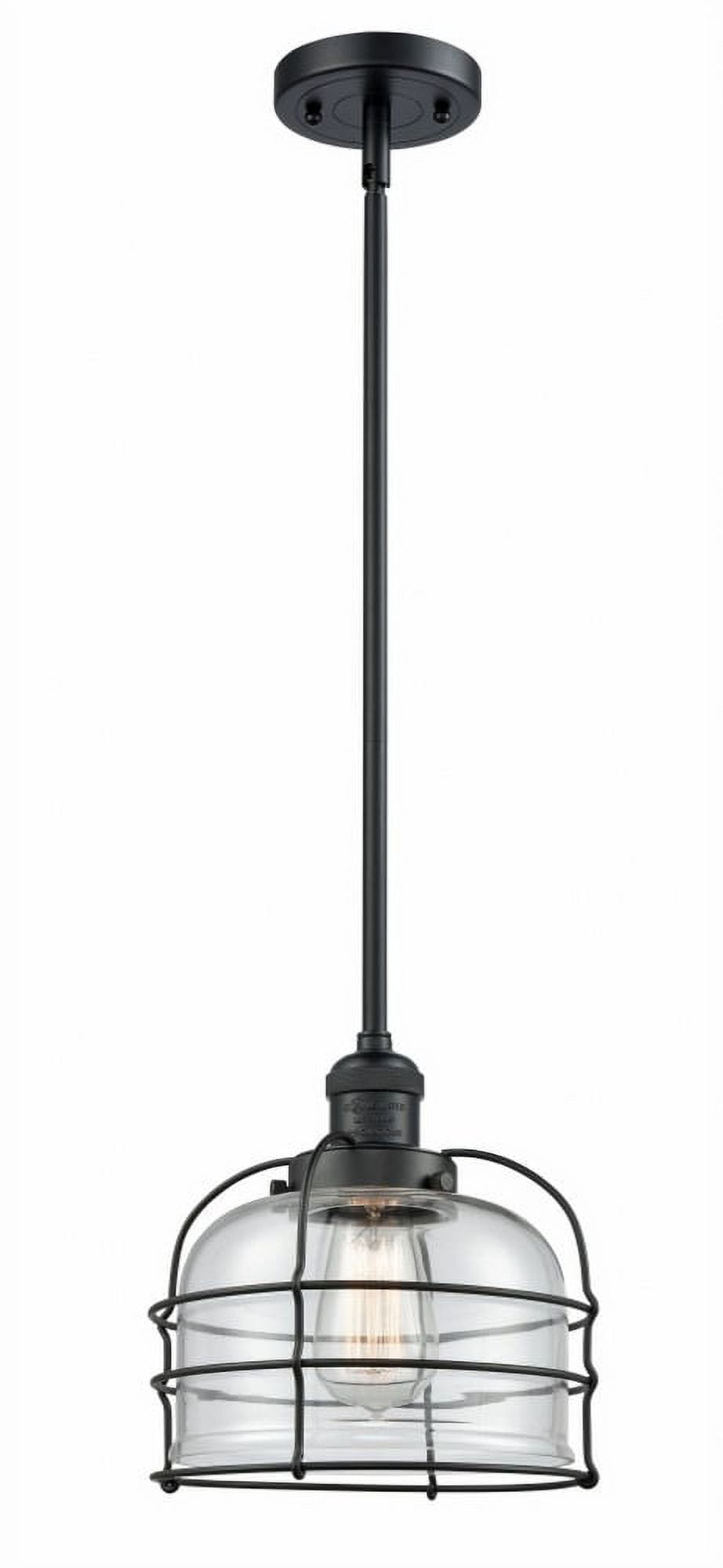 Innovations Lighting Bell Cage - 1 Light 9" Mini Pendant Clear/Matte ...